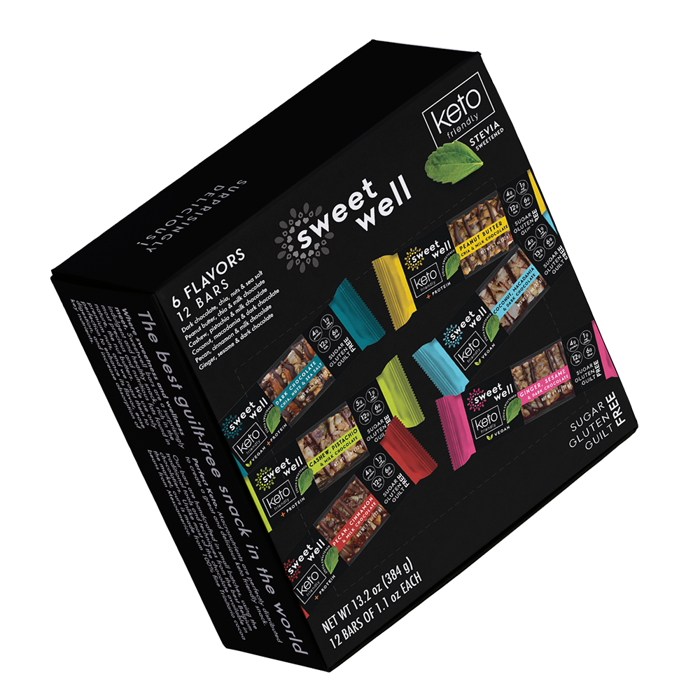 Keto Chocolate Bars Variety 12 Pack – Sweetwell Store